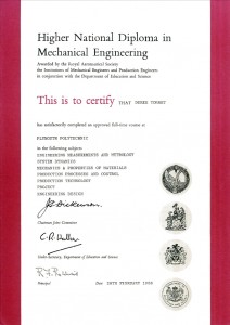 HND Cert - CADSpex Limited
